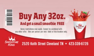 3" x 5" Smoothie King Coupon - Serious SEM
